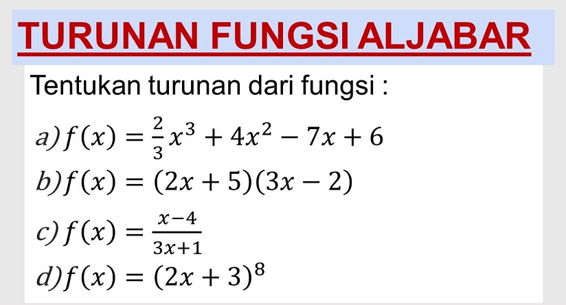 Turunan Matematika - Smart Education
